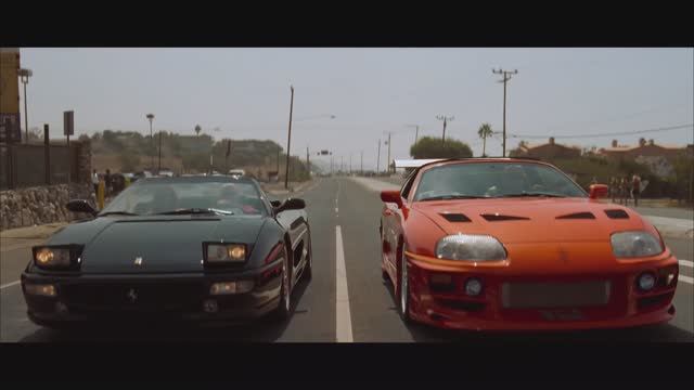 Форсаж 1 Toyota Supra Против Ferrari кто шустрее ?