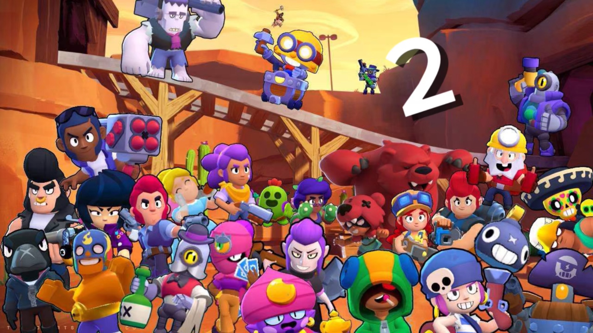 Brawl Stars играю за всех бравлеров (2часть)