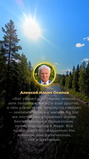 От нашего духовного состояния зависит вся наша жизнь / А.И. Осипов