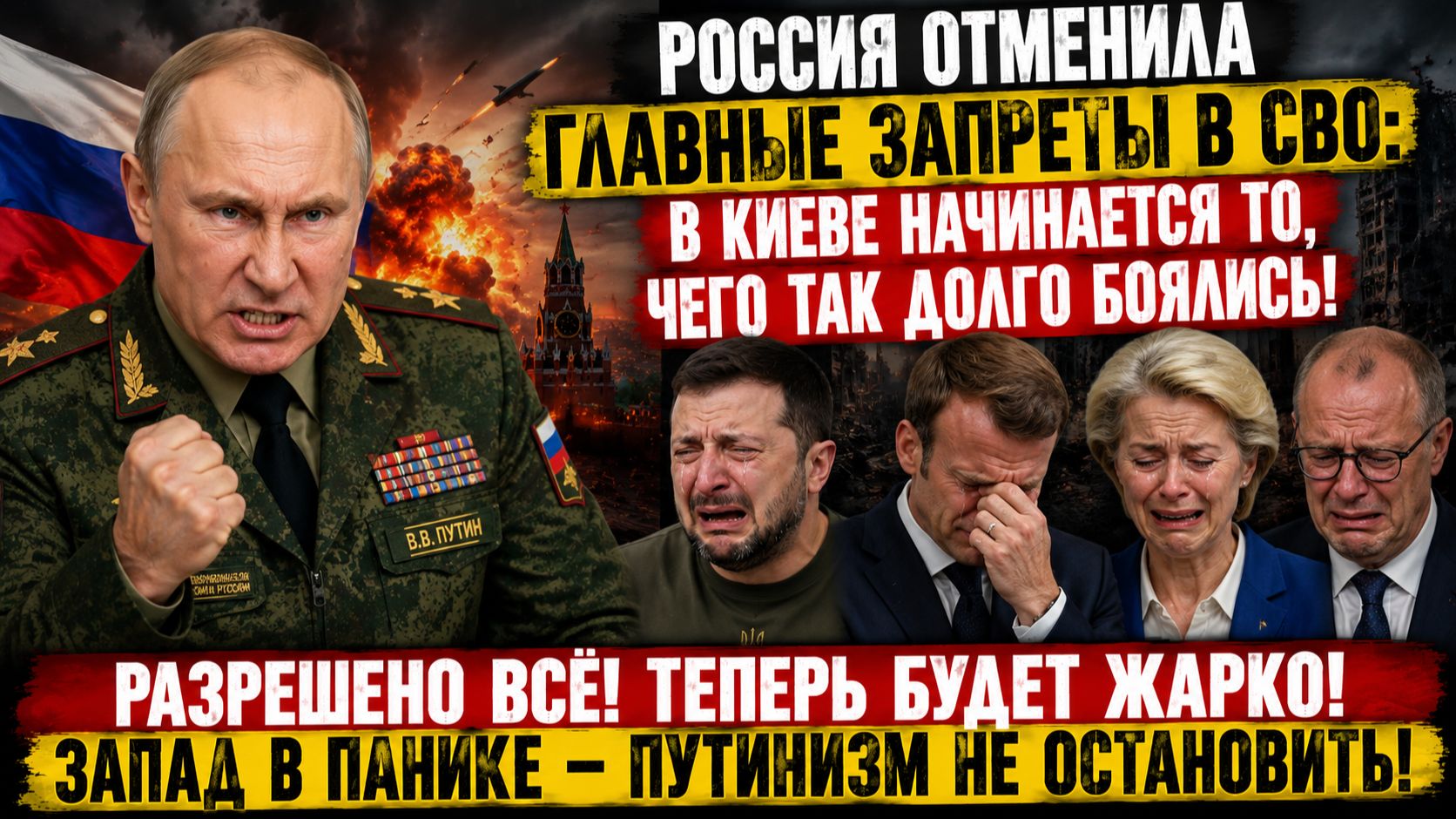 ⚡ Россия отменила главные запреты в СВО: в Киеве начинается то, чего так долго боялись!