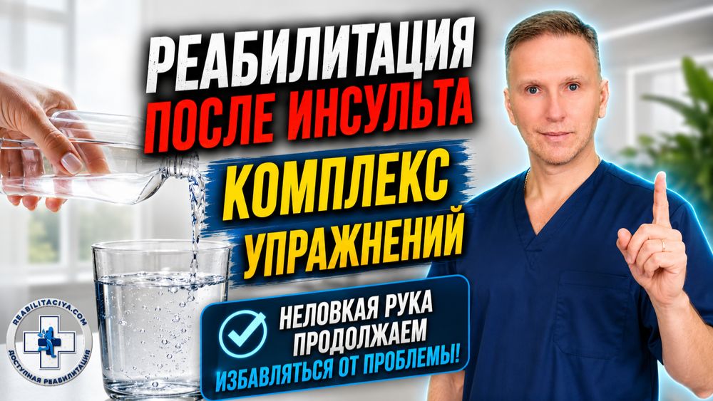 Неловкая рука, полное восстановление парализованной руки. Восстановление после инсульта. Упражнения.