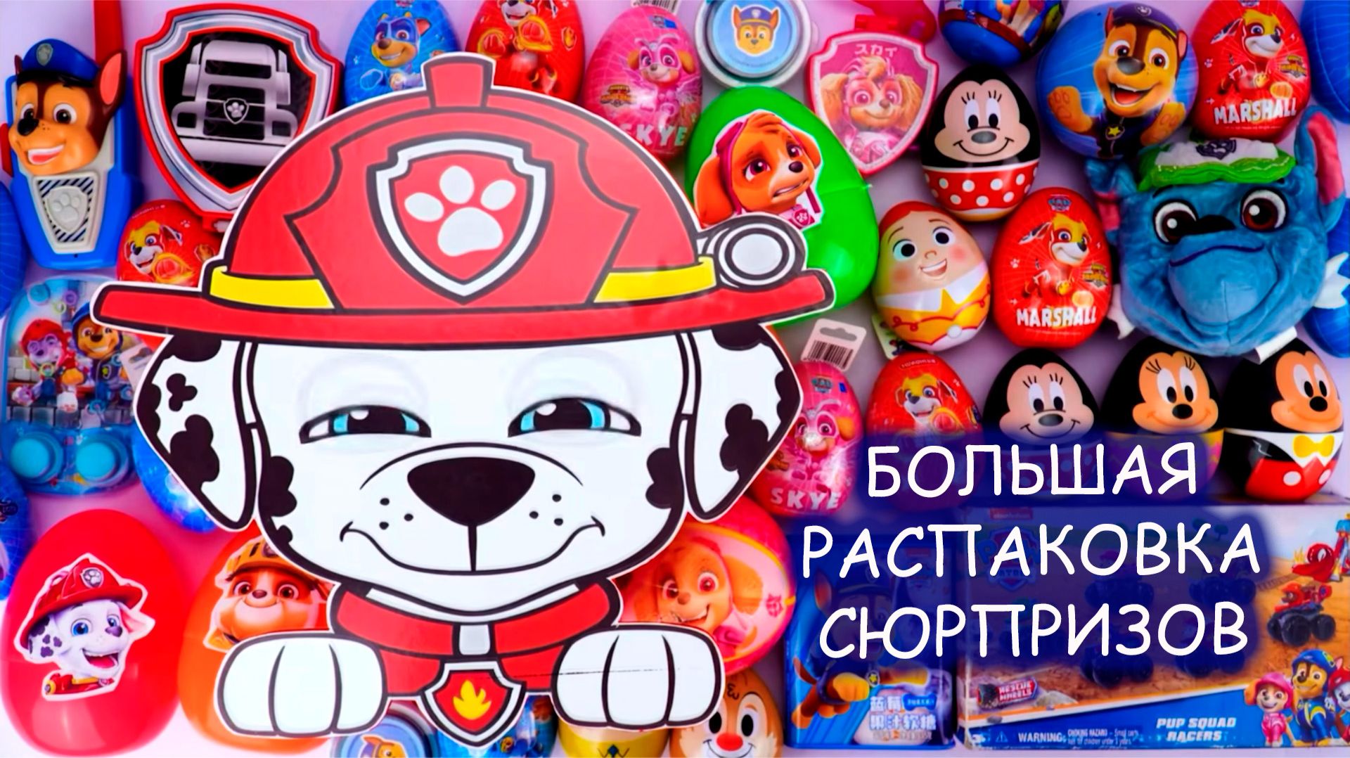 Распаковка игрушек - сюрпризов Щенячий патруль 🚓🚨🤪 Мультики для детей щенячий патруль