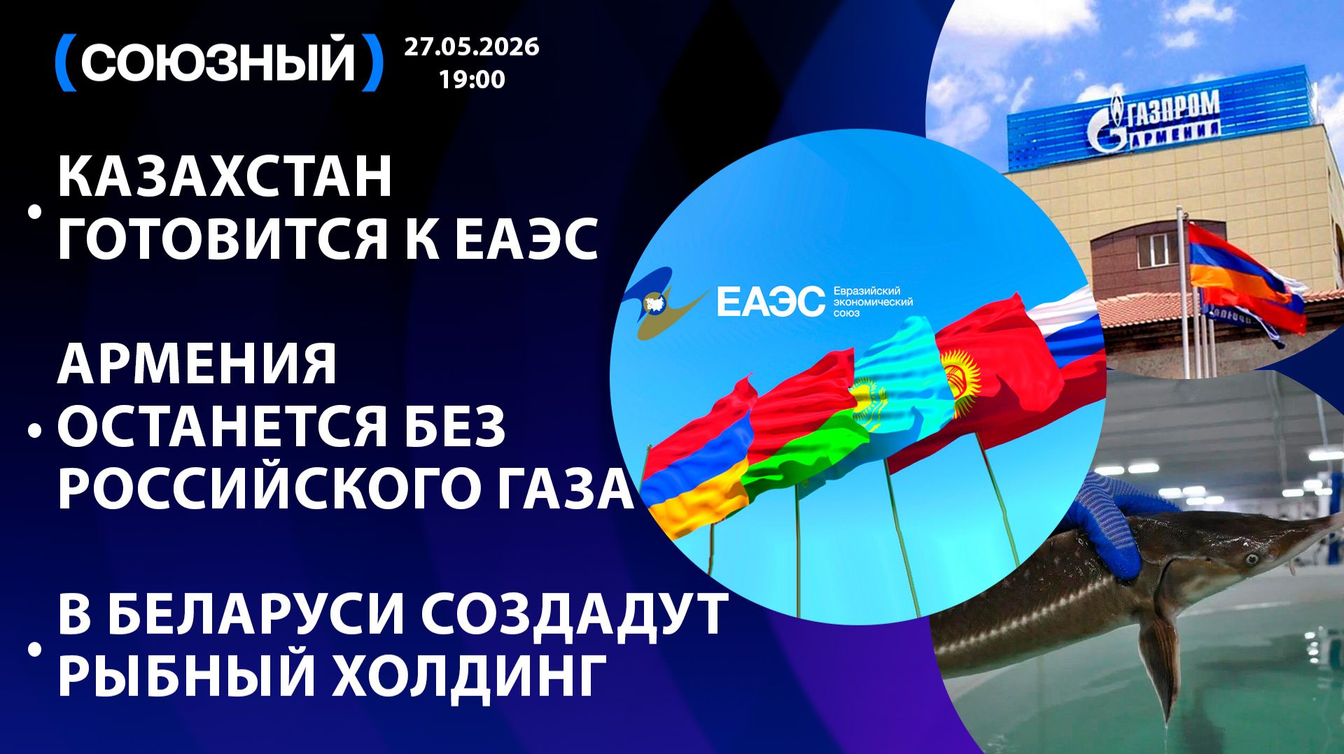 Казахстан готовится к ЕАЭС/Армения останется без Российского газа/В Беларуси создадут рыбный холдинг