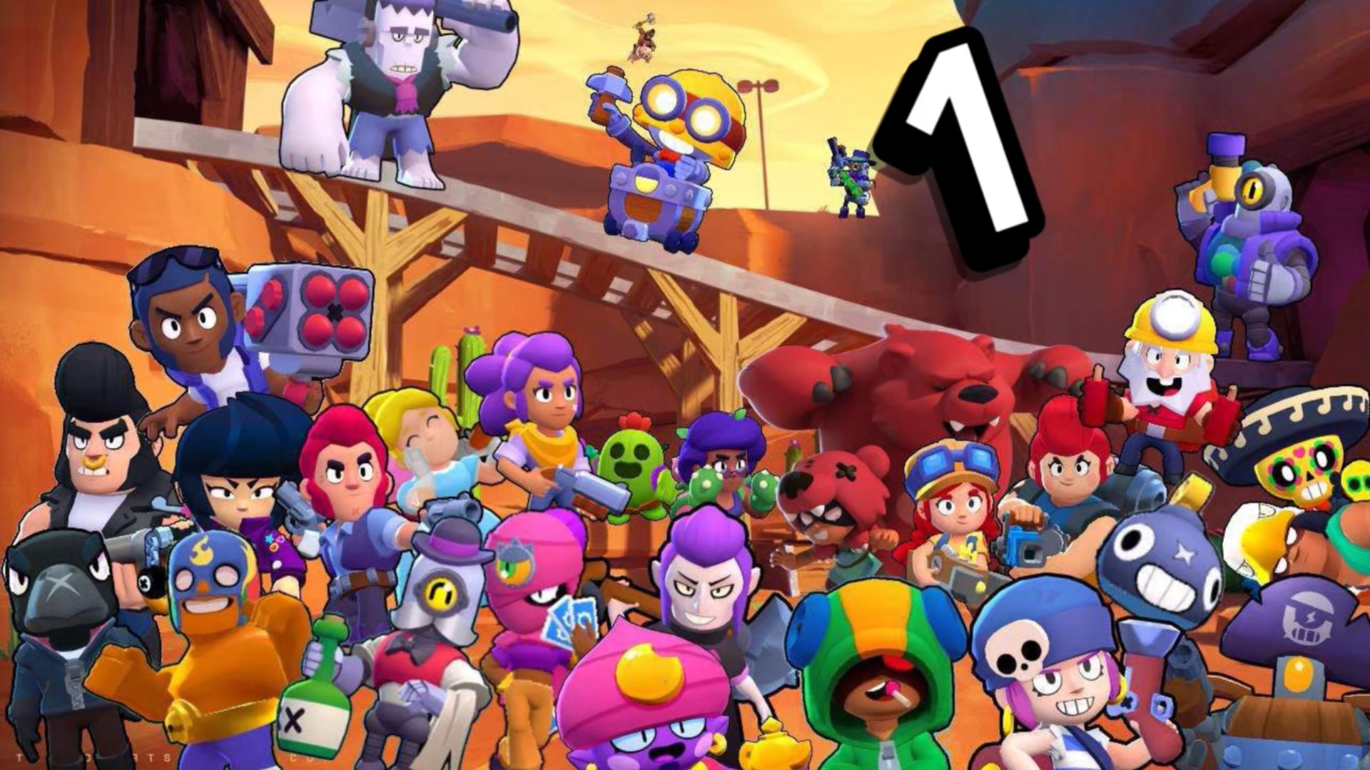 Brawl Stars играю за всех бравлеров (1 часть)
