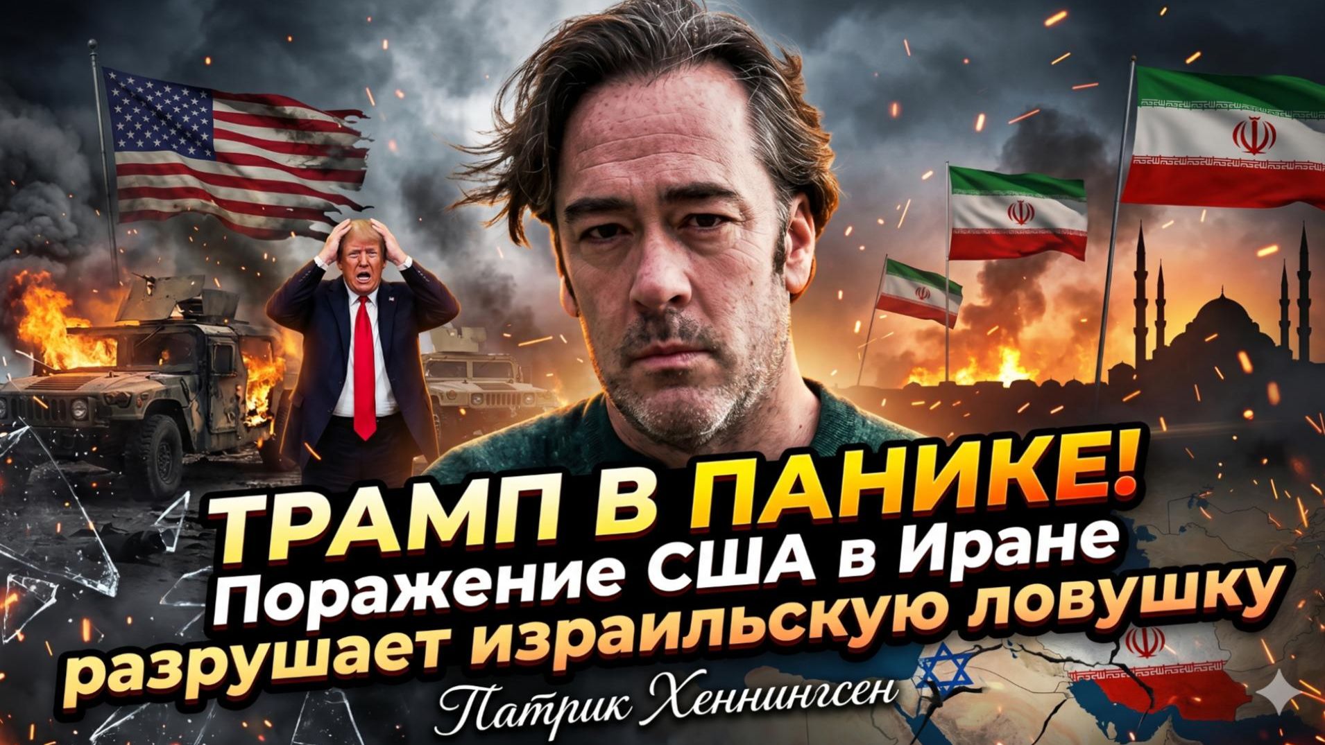😱Патрик Хенингсен | Трамп в истерике: провал США в Иране только что подорвал ловушку Израиля