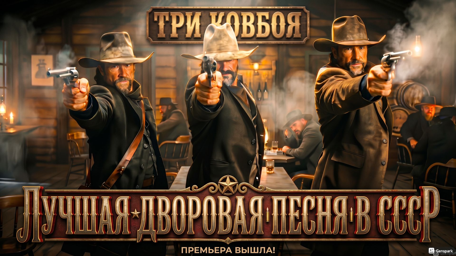 ТРИ КОВБОЯ 💖 ЛУЧШАЯ ДВОРОВАЯ ПЕСНЯ В СССР 🎸👍❤️👍❤️