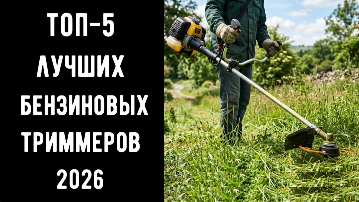 🔝 ТОП-5 лучшие бензиновые триммеры 2026💥 | Триммер бензиновый | 🔥 Купить триммер 🌿