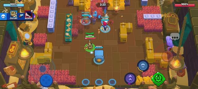 Играю в Brawl stars 5 часть, играю в ранговый бой, ограбление