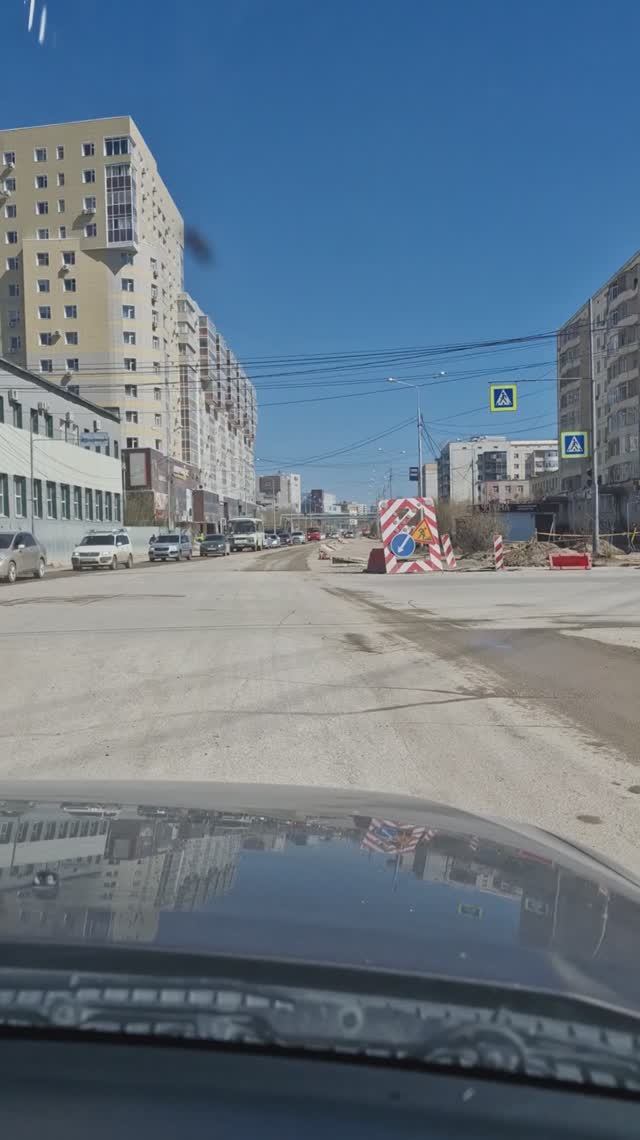 Улица Ойунского от ул. Петровского до ул. Октябрьской. Ремонт продолжается. 22.05.2026 г.
