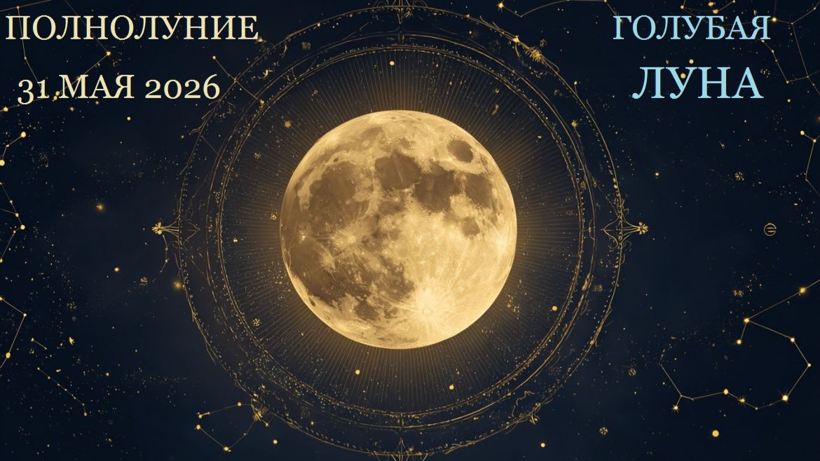 ГОЛУБАЯ ЛУНА - ПОЛНОЛУНИЕ 31 МАЯ (ДЛЯ ВСЕХ ЗНАКОВ)