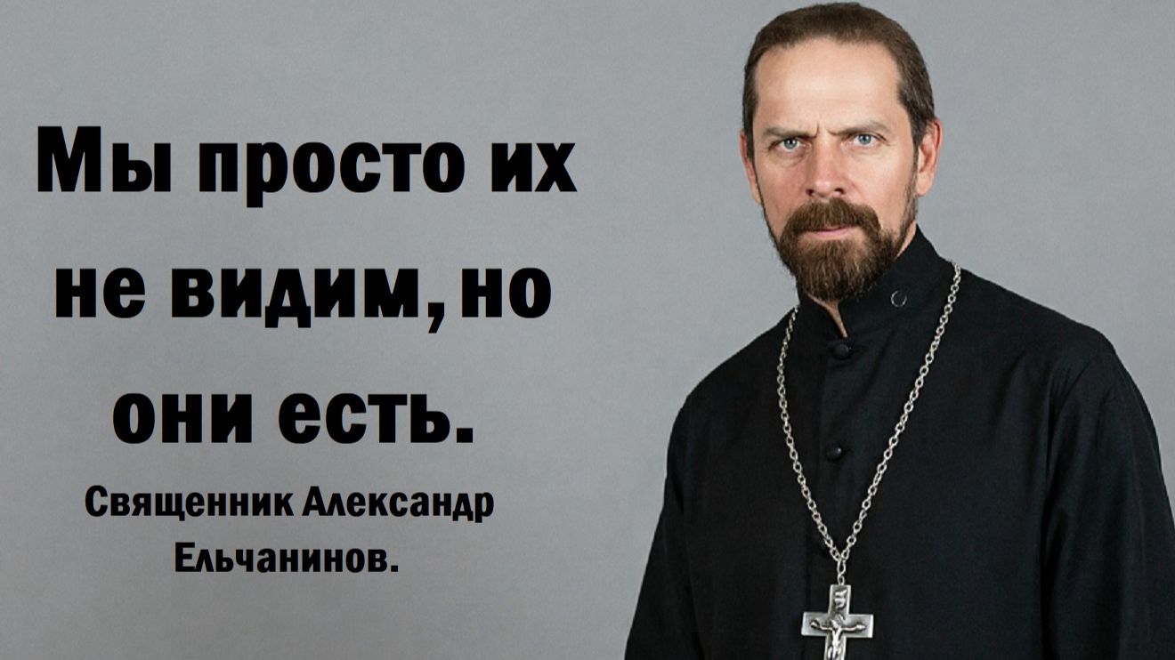 Мы просто их не видим, но они есть. Священник Александр Ельчанинов.