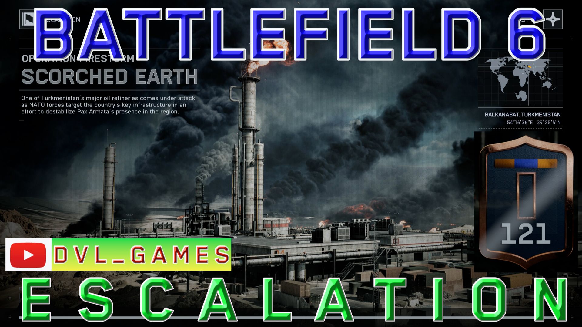121 уровень Battlefield 6 map Balkanabat, Turkmenistan Escalation Бэтлфилд 6 Балканабат Туркменистан