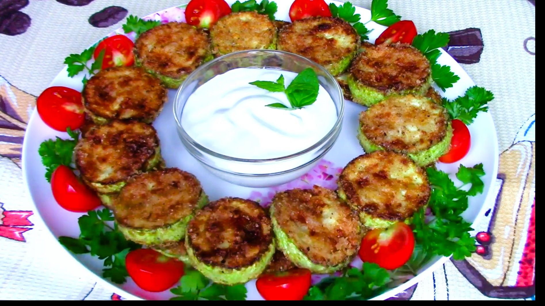 Обалденно вкусные жареные кабачки с чесноком и без сыра.