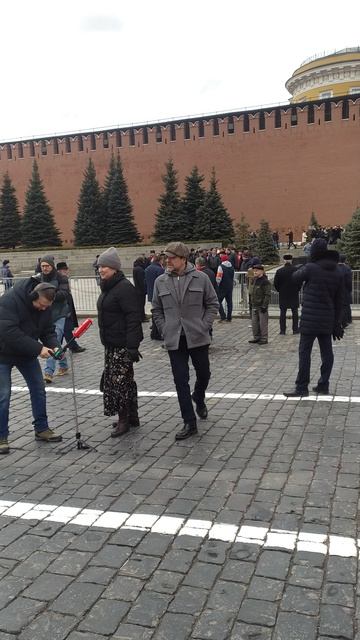 День памяти И.В.Сталина Москва,Красная площадь, Мавзолей, Некрополь у Кремлёвской стены  Фрагмент 18
