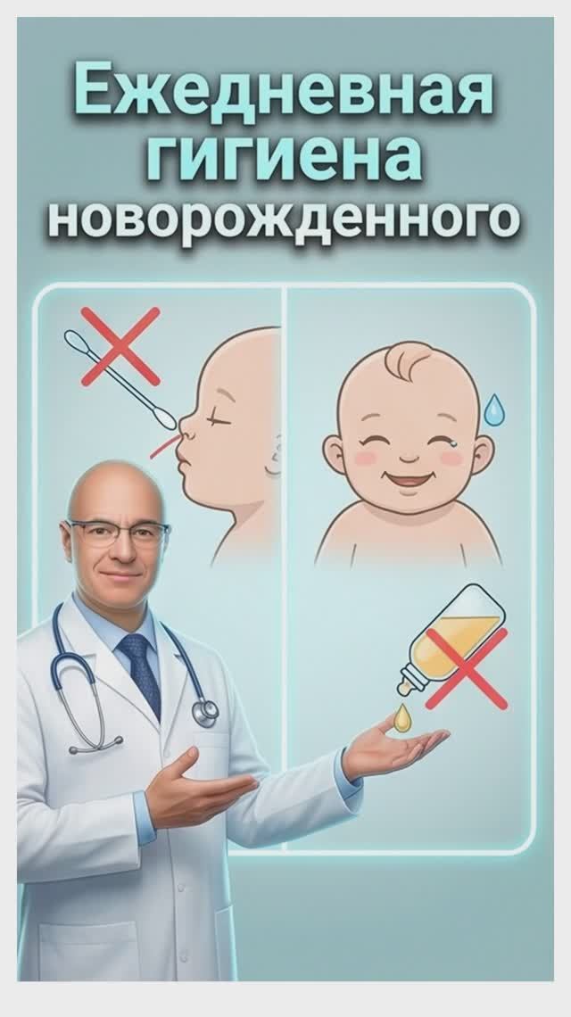 Ежедневная гигиена новорожденного