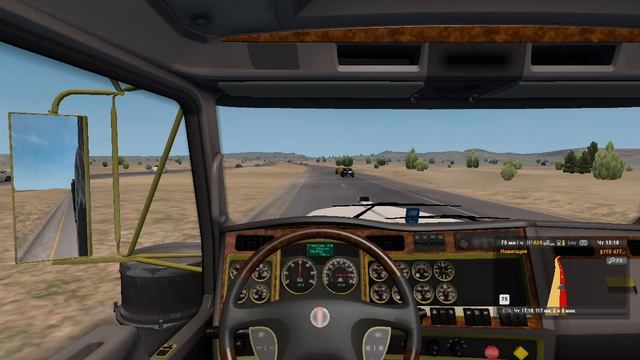 67) American Truck Simulator Фрезерная машина (43 т) 242 ми Flagstaff (AZ) - Holbrook (AZ)