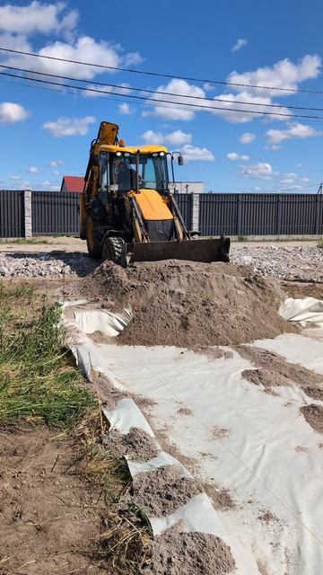 Строительство фундамента дом с баней 315 м² в пос. Холмогоровка от Амбер Хаус #стройка #плита300