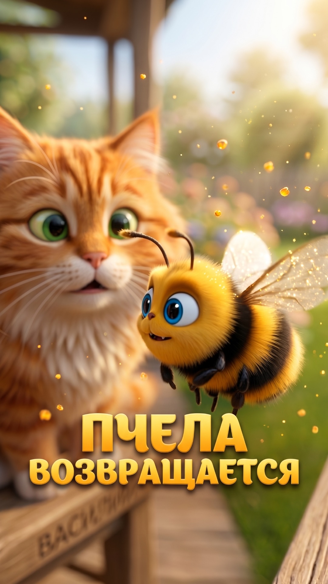 Сериал про кошечку Бусю: 26 серия. Пчела возвращается