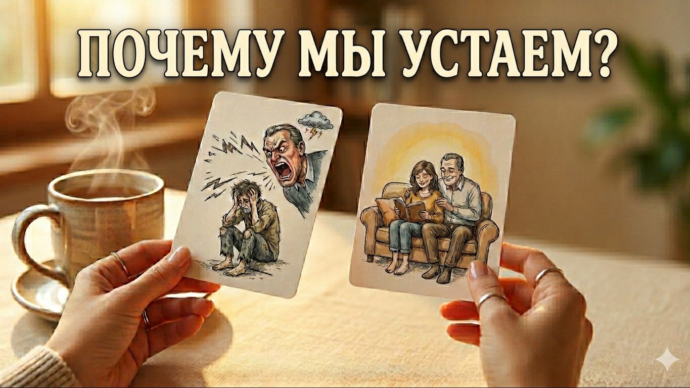 Почему мы устаем от самих себя? Разбор внутренних конфликтов + Практика с картинами
