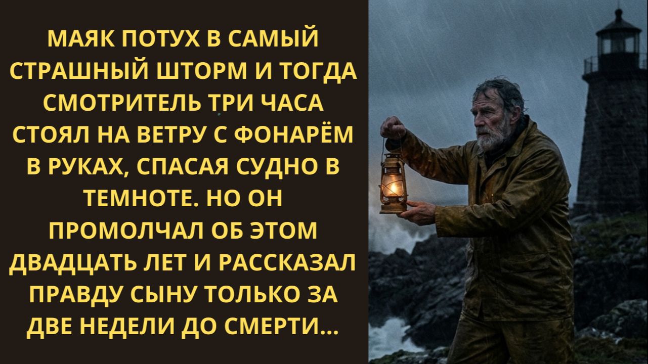 Истории из жизни «ОН ЖЁГ ФОНАРИ В ШТОРМ И МОЛЧАЛ» Слушать рассказы из жизни. Аудиокниги слушать