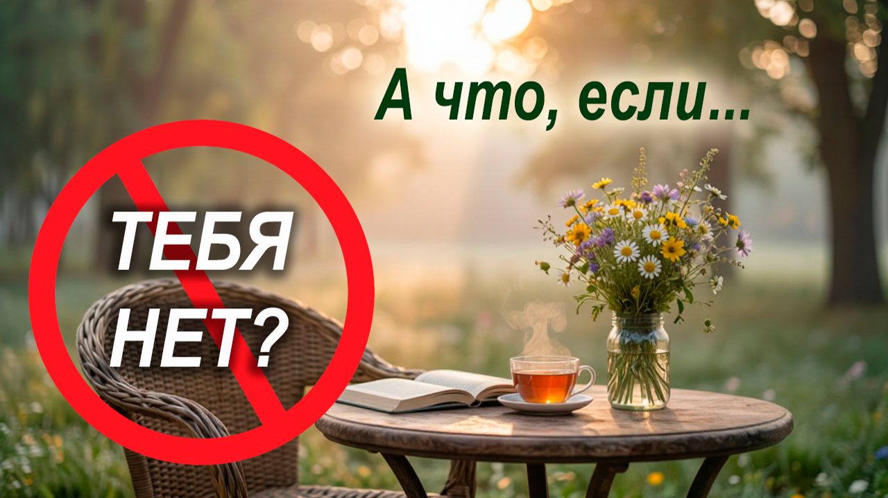 Тебя... нет. Какой будет твоя жизнь без Я?