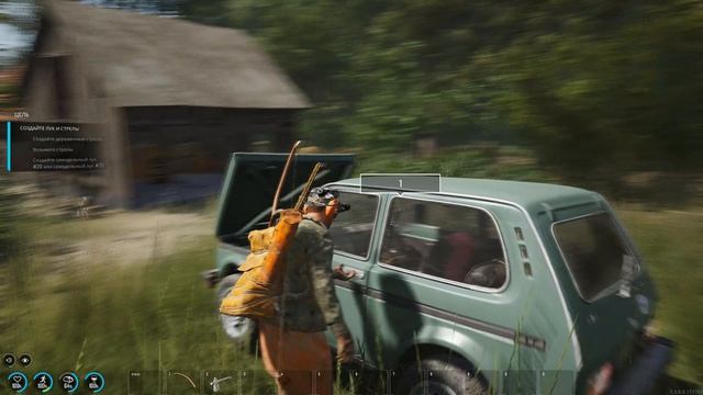 SCUM 1.3 - Ремонт колес. Карьер и заяц.