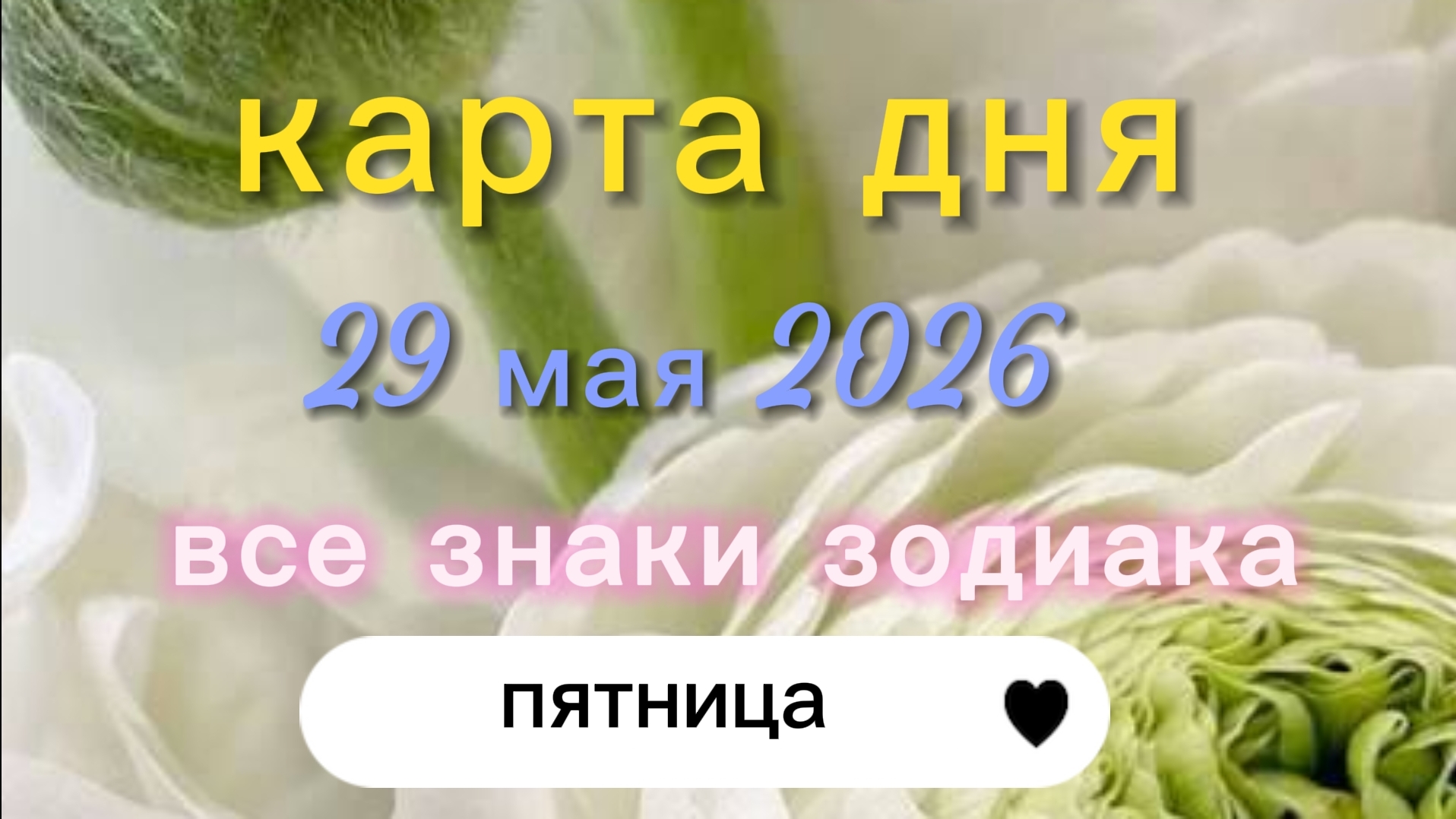 Карта дня на 29.05.2026. Все знаки зодиака