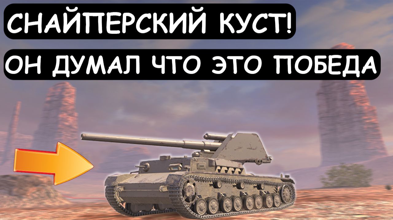 СНАЙПЕРСКИЙ КУСТИК! ОН СЛИШКОМ РАНО РАССЛАБИЛСЯ! Wt Auf Pz IV Tanks blitz