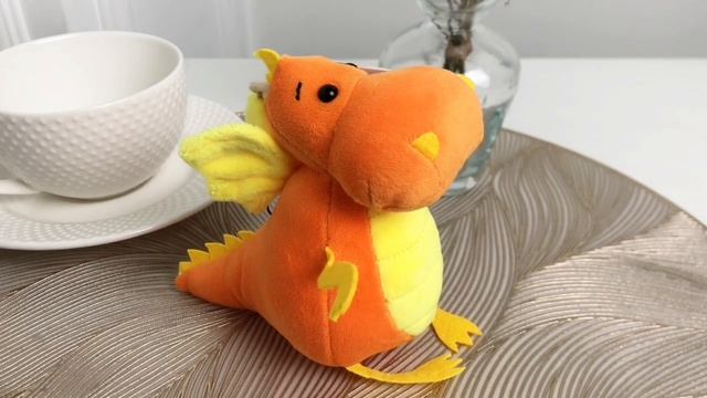 Мягкая игрушка-брелок ДРАКОНЧИК МАНДАРИНКА, 13 см, MT-MRT012301-5-13