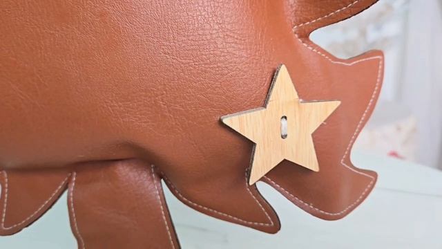 Декоративная настольная ёлка ЛАРТОН, искусственная кожа, коричневая, 47 см, 2015160-2
