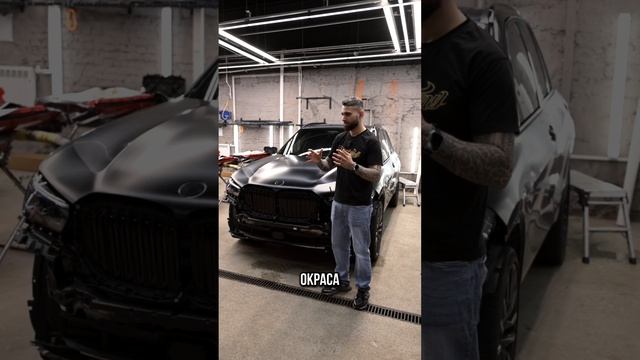 Забронировали матовый BMW X5 прозрачным сатиновым полиуретаном!