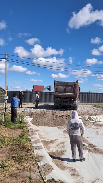 Строительство фундамента дом с баней 315 м² в пос. Холмогоровка от Амбер Хаус #стройка #плита300
