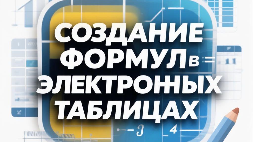 Работа с формулами и функциями