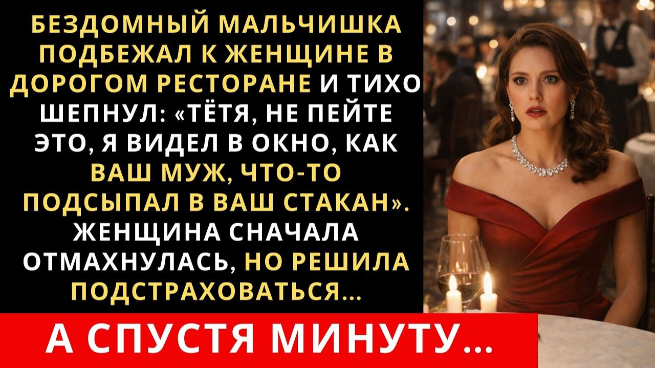 ИСТОРИИ ИЗ ЖИЗНИ|В ресторане к женщине подбежал мальчик|РЕАЛЬНЫЕ ИСТОРИИ|ЖИЗНЕННЫЕ ИСТОРИИ