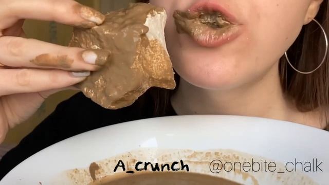 Мел Услада в пасте из глины ассорти/onebite_chalk/ASMR 🔥🤎