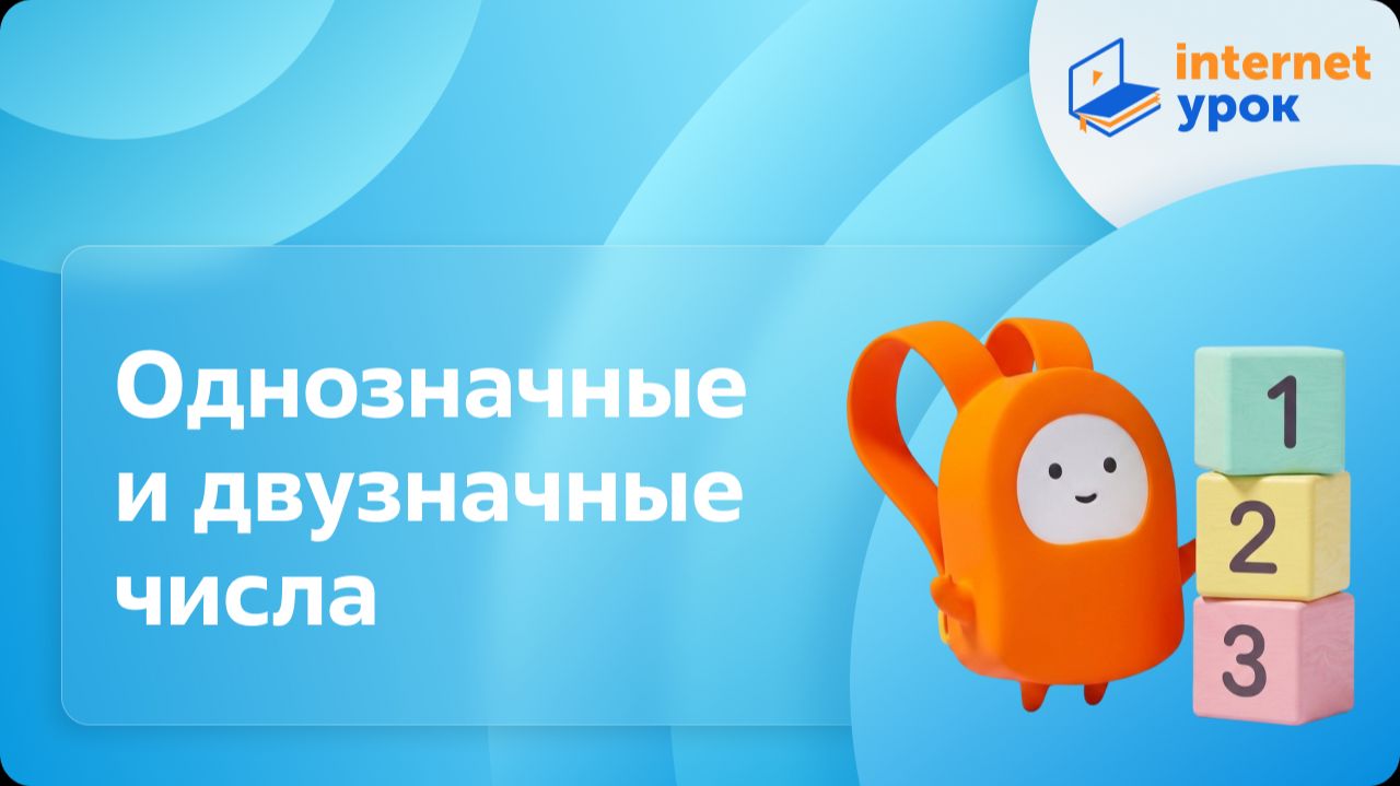 Математика 2 класс. Однозначные и двузначные числа
