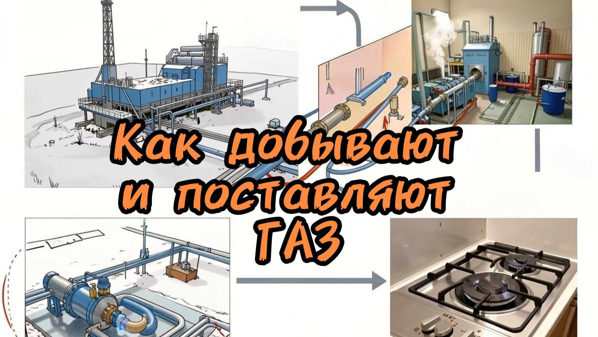 Как добывают газ на крайнем севере и доставляют до потребителя.