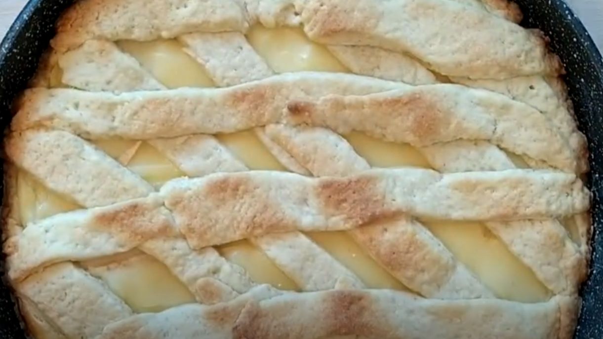 Потрясающе вкусный ПИРОГ с заварным кремом и яблоками