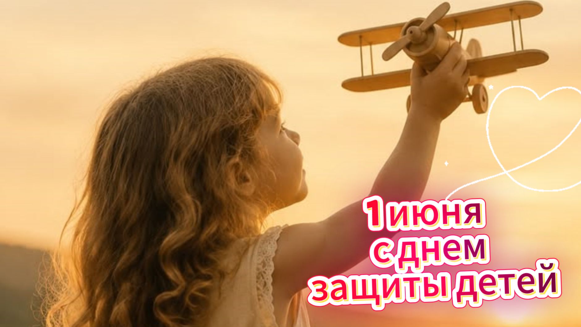 1 июня открытка детям – красивая музыкальная открытка для малышей и школьников
