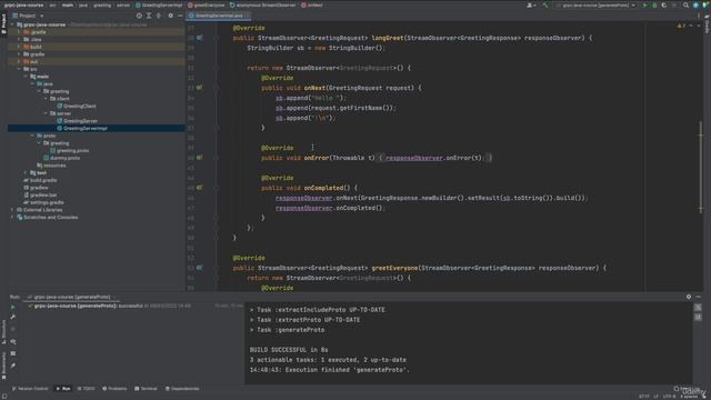 002 Bi-Directional Streaming API Server Implementation