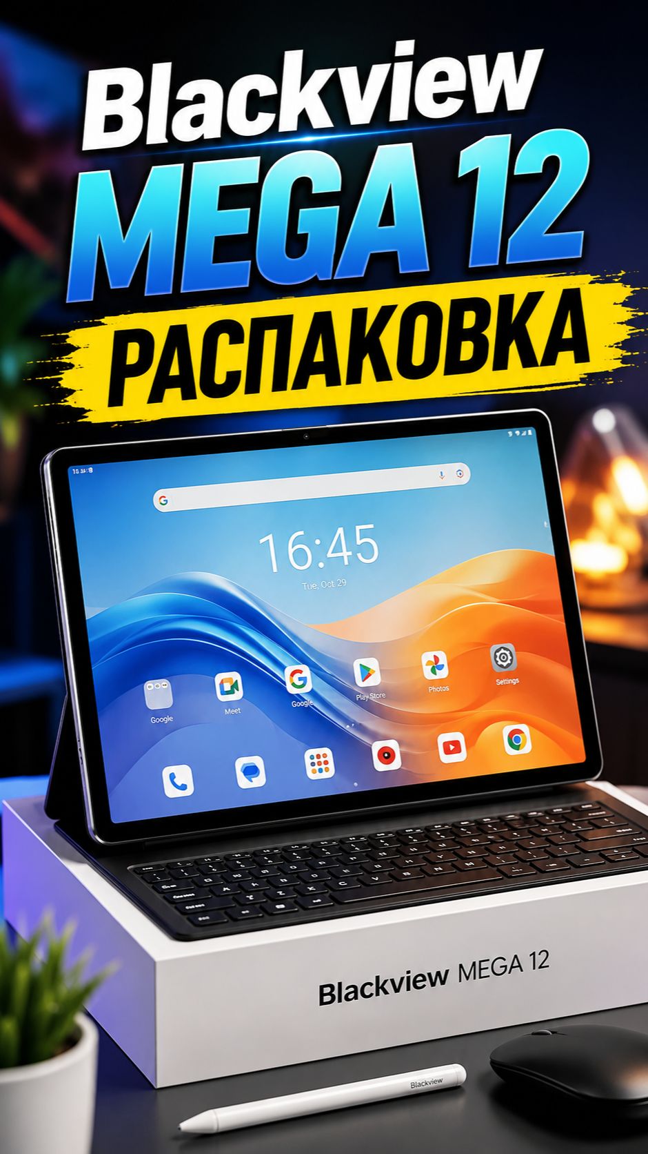 Распаковка и первое знакомство с новым Blackview MEGA 12