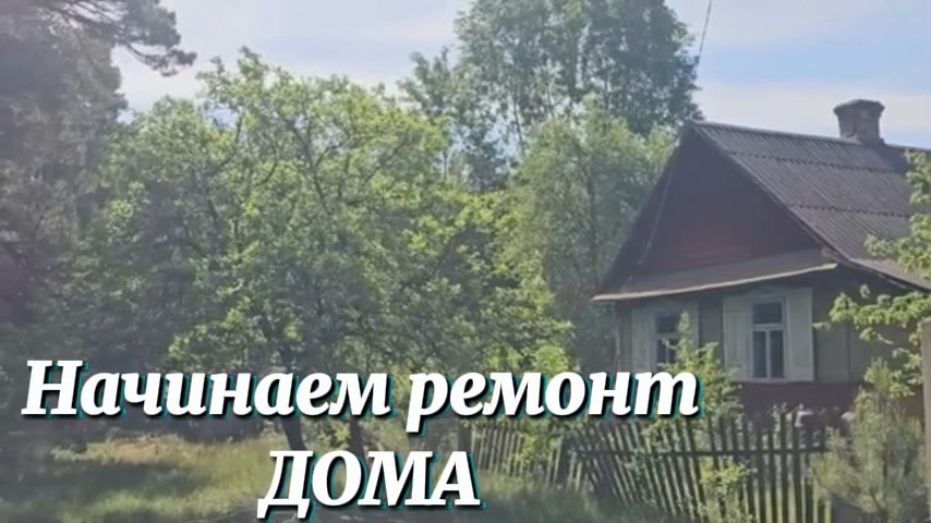 Детство на ХУТОРЕ проходит в труде Начинаем ремонт ДОМА В СОСНОВОМ ЛЕСУ
