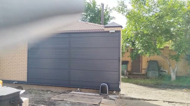 Автоматические откатные ворота Алютех