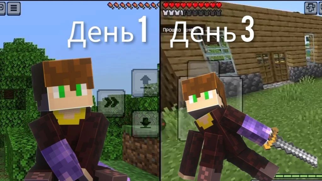3 дня выживания в майнкрафт
