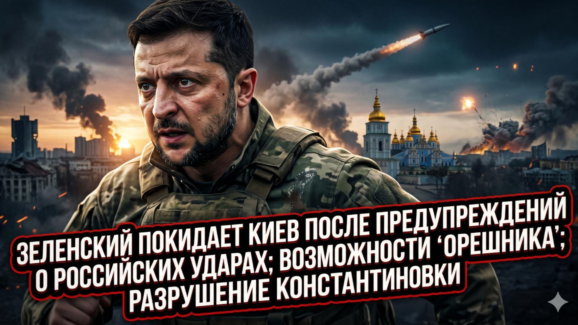 🤯Меркурис | Зеленский сбежал из Киева! Что за ракета "Орешник" и почему рушится Константиновка?