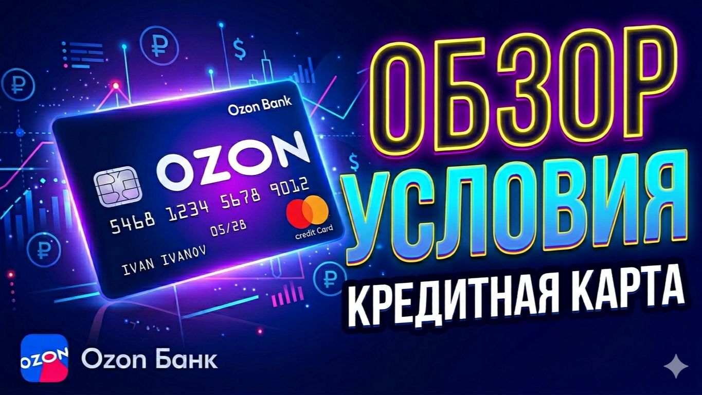 Кредитная карта ОЗОН Банка  обзор и условия! Беспроцентный период до 140 дней