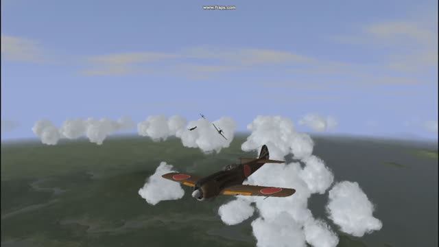 Ил-2FB, Ki84 vs P51 , c модами эффектов и звуками