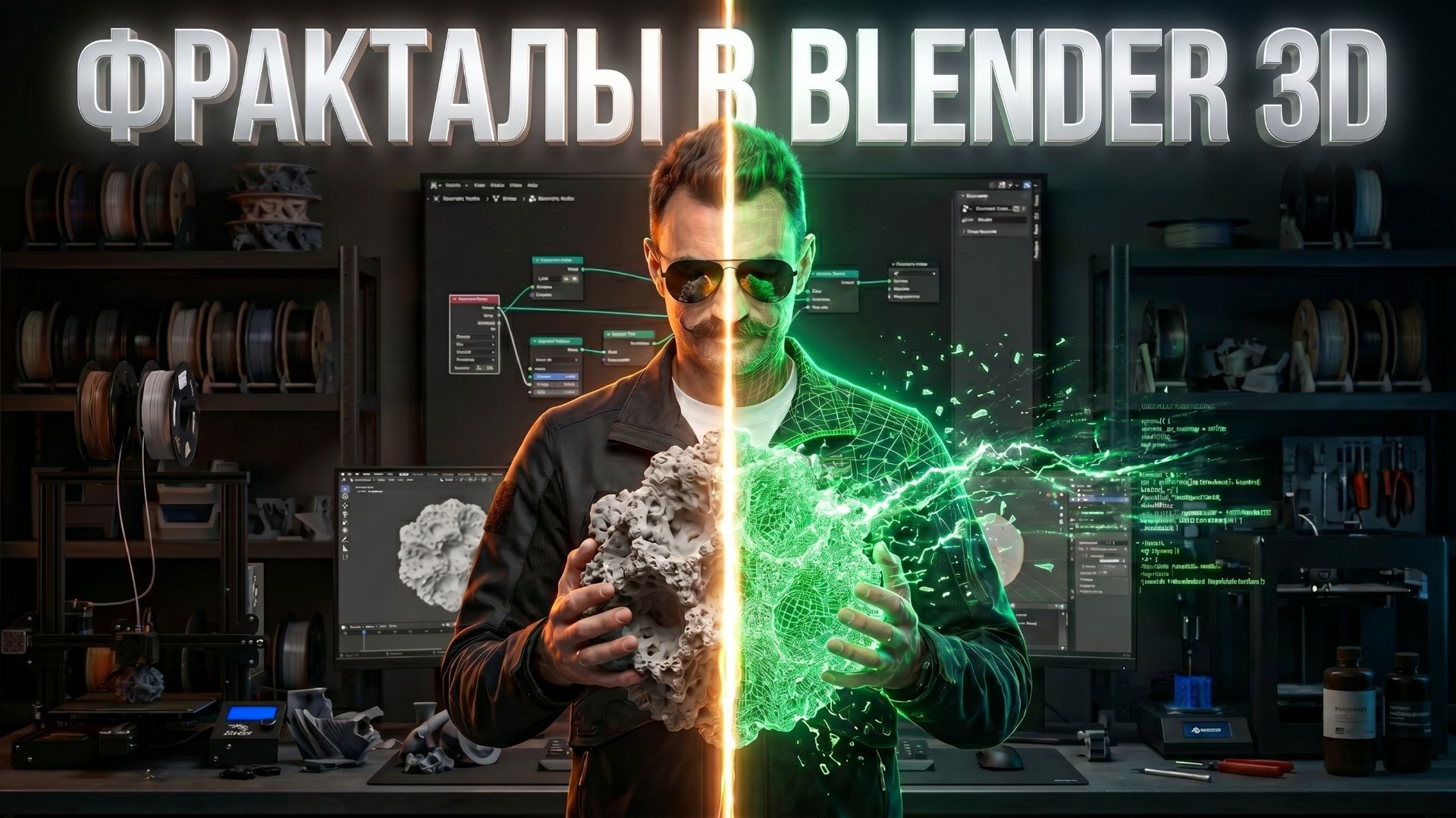 Фракталы в BLENDER 3D и Мессенджере MAX