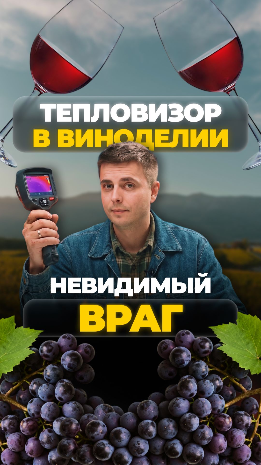 ТЕПЛОВИЗОР И ВИНОДЕЛИЕ, КАК ПОМОГАЕТ? #shorts #охота