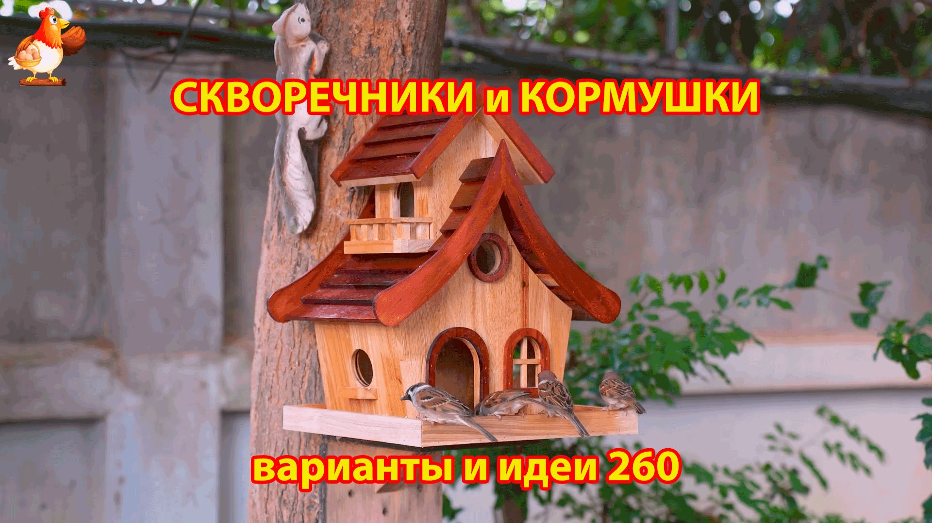 Скворечники и кормушки своими руками для птиц (260) 🪚🪛🔨 Идеи для дачи и сада пошагово ❣️